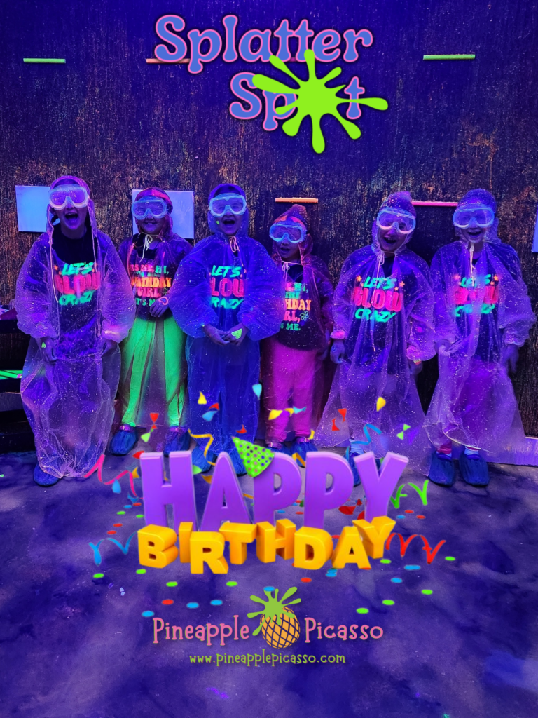 Splatter Spot and Birthday Parties - Pineapple Picasso