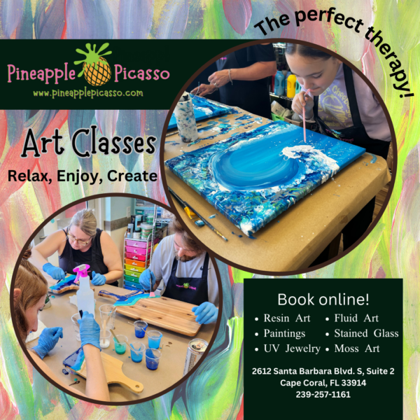 art classes cape coral - best - Pineapple Picasso