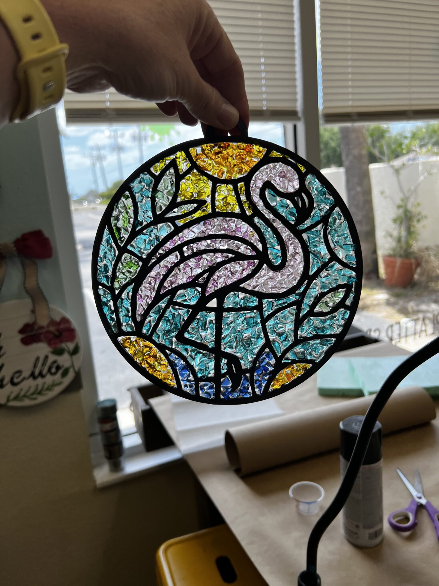 Crushed Glass Resin Sun Catcher Kit - Pineapple Picasso